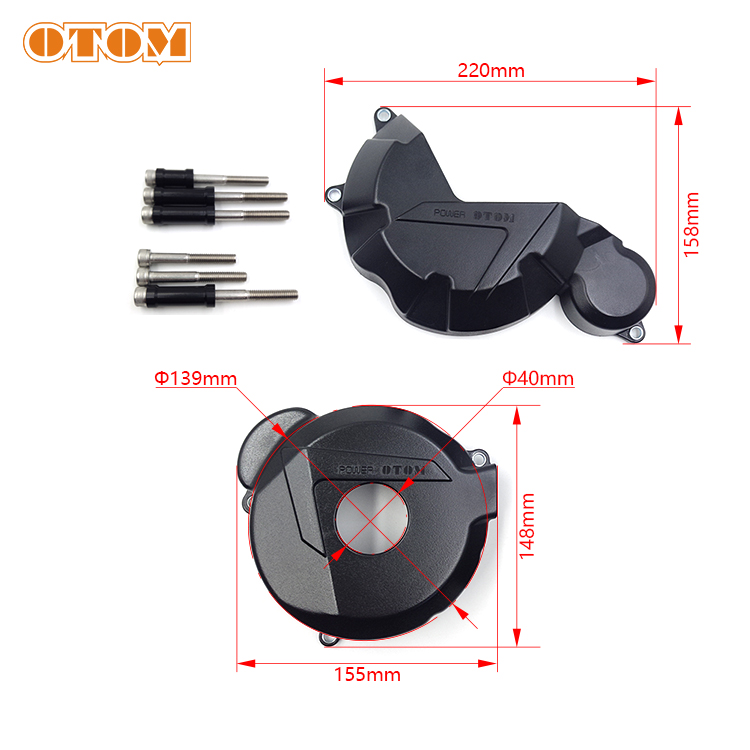 Крышки двигателя 172FMM CB250-F OTOM (комп. 2 крышки) купить в интернет-магазине Мотмаркет.ру ...